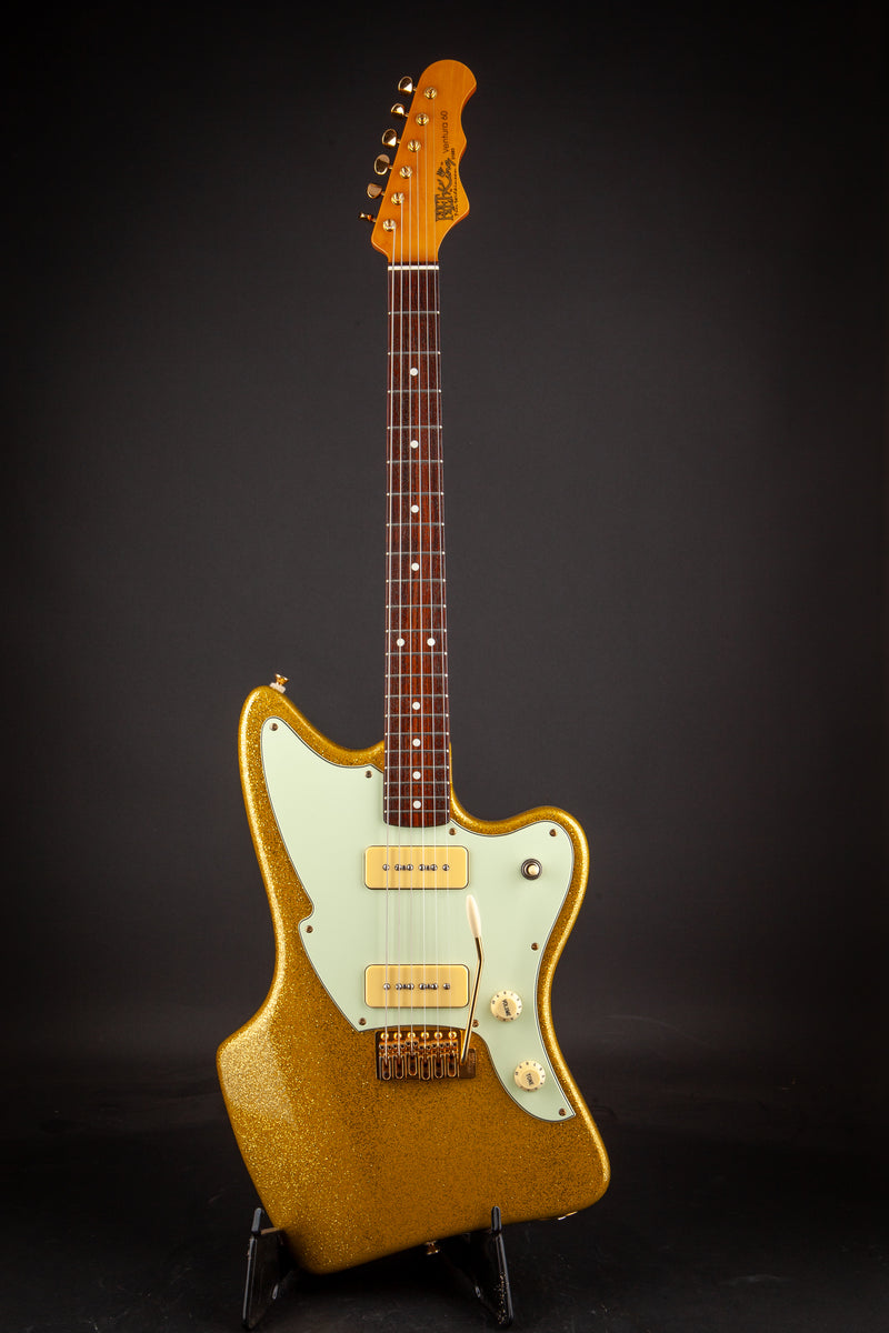 Fret-King; Ventura 60 #01683 Gold Sparkle – World Guitars