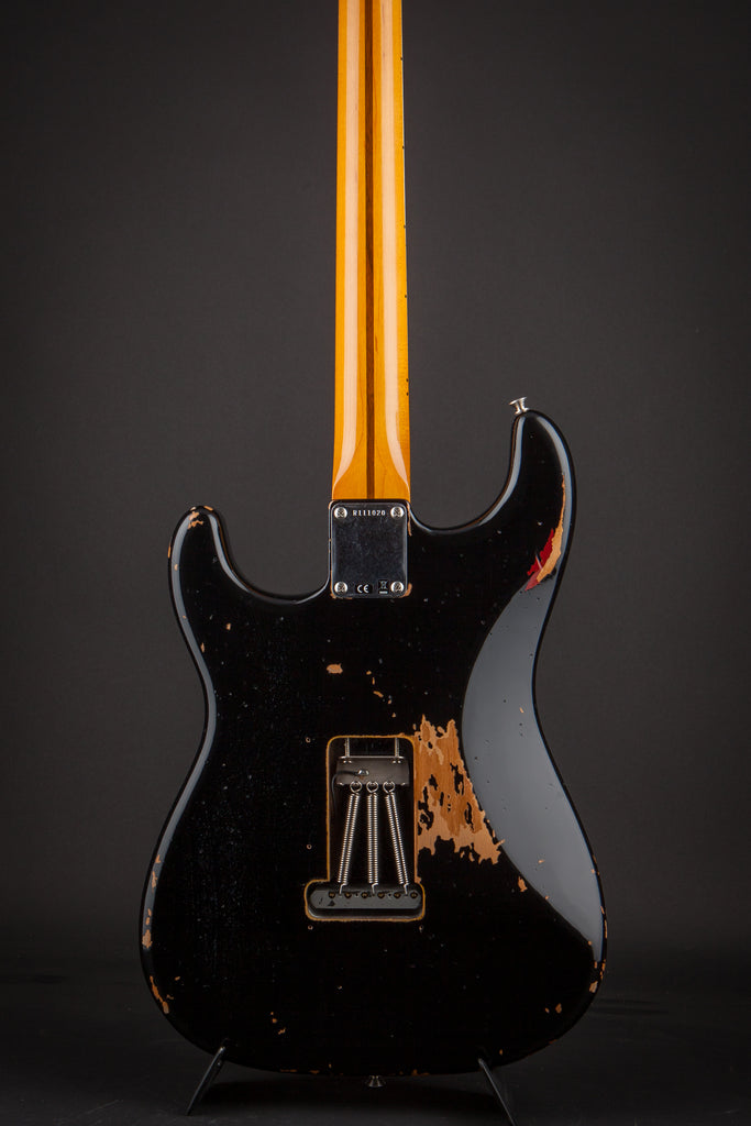 Fender Custom Shop: Stratocaster David Gilmour Relic - Black over Sunb ...