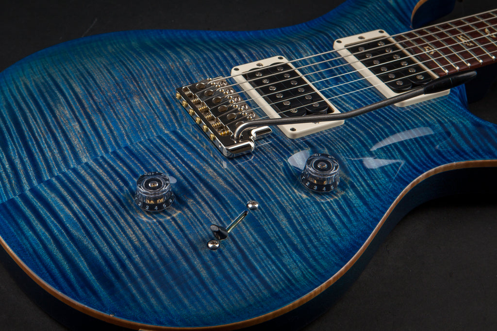 PRS Guitars: Custom 24 Faded Blue Burst 10 Top #172233 – World Guitars